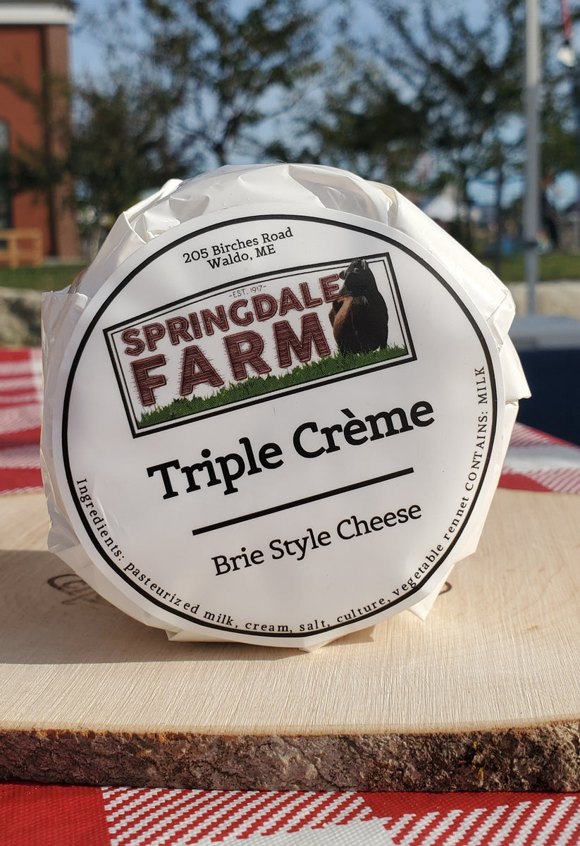 Triple Cream Brie – Springdale Farm Creamery